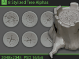 Stylized Tree Alphas V 1 Flippednormals