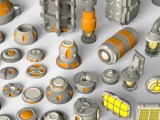Industrial Kitbash 11 100 Pieces Flippednormals