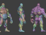 Stylized Heavy Anatomy Blockout Flippednormals