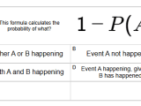 Probability Union Intersection Complement Formula To Description