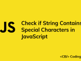 Check If A String Contains Special Characters In Javascript Coding Beauty