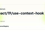 React 19 Use Context Hook Codemod Registry