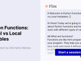 Python Functions Global Vs Local Variables Flint