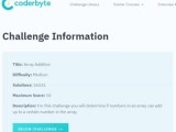 Code Interview Coderbyte Array Addition Code Challenge