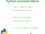 How To Comment Out A Block Of Code In Python
