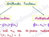 Arithmetic Functions Important Questions Applied Maths Class 12 Cbse