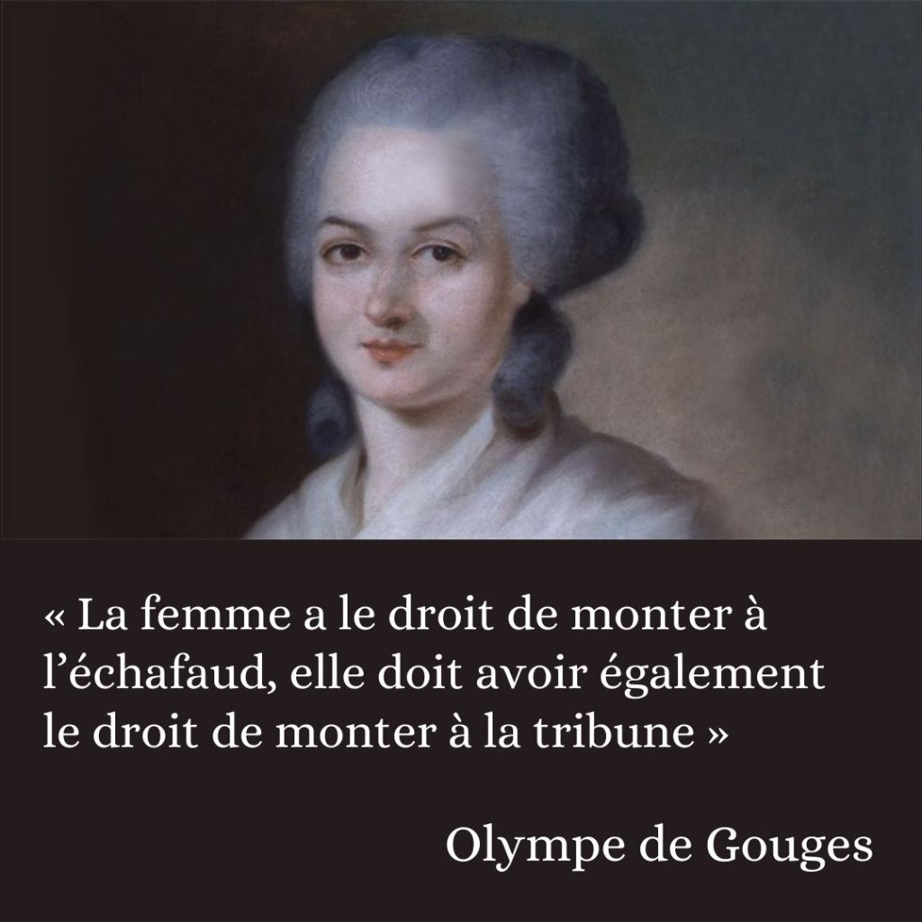Citation d'Olympe de Gouges - Apprendre la philosophie