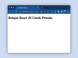 Tutorial Step By Step Belajar React Js Pemula Codepolitan