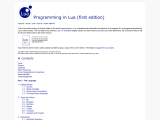 Programming In Lua First Edition Free Programming E Books