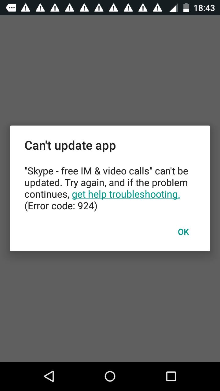 Error 924: How to solve Error 924 on Android Google Play Store