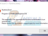 Fix Microsoft Visual C Runtime Library Error In Windows