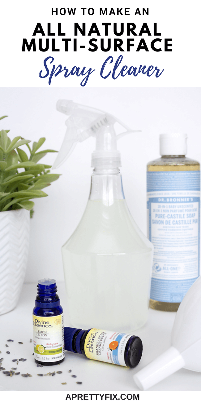 How To Make An All Natural, Multi-Surface Spray Cleaner