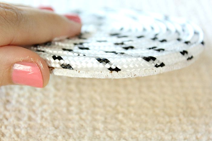 Easy-Peasy DIY Rope Coasters - A Pretty Fix
