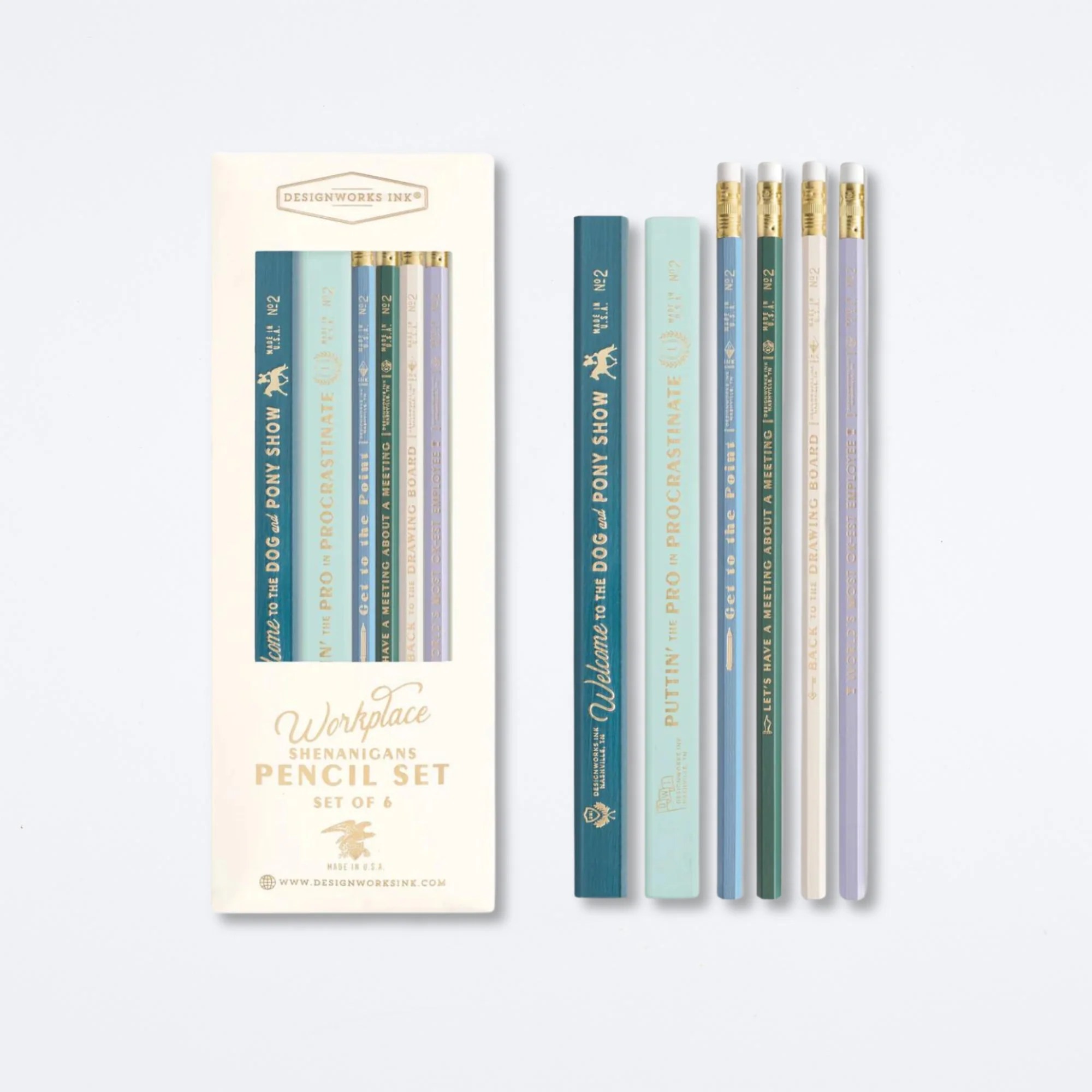 Workplace Shenanigans Pencil Set Archer Paper Goods