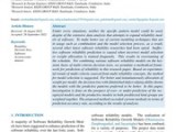 Decision Model Based Reliability Prediction Framework Rsp Science Hub