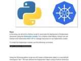 Python Script For Automating Kubernetes Deployment Free Download