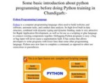 Python Training In Chandigarh Excellence Technology Free Download