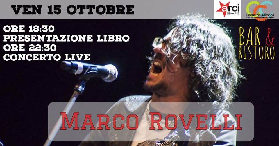 La poetica e la musica di Marco Rovelli alla Corte dei Miracoli con un ...