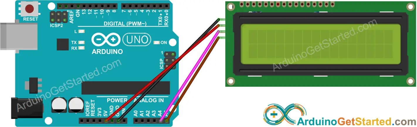 Arduino Lcd Display Circuit Diagram