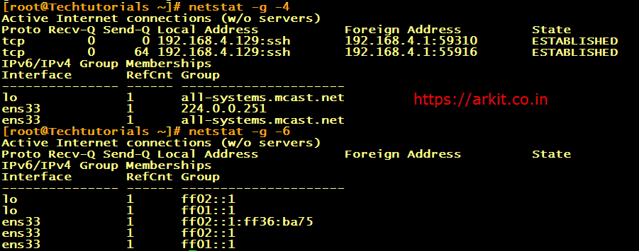 Linux netstat command can help you to troubleshoot Network RHEL 7