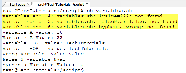 Java Tutorials Views: Shell Scripting Tutorial Variables Global and ...