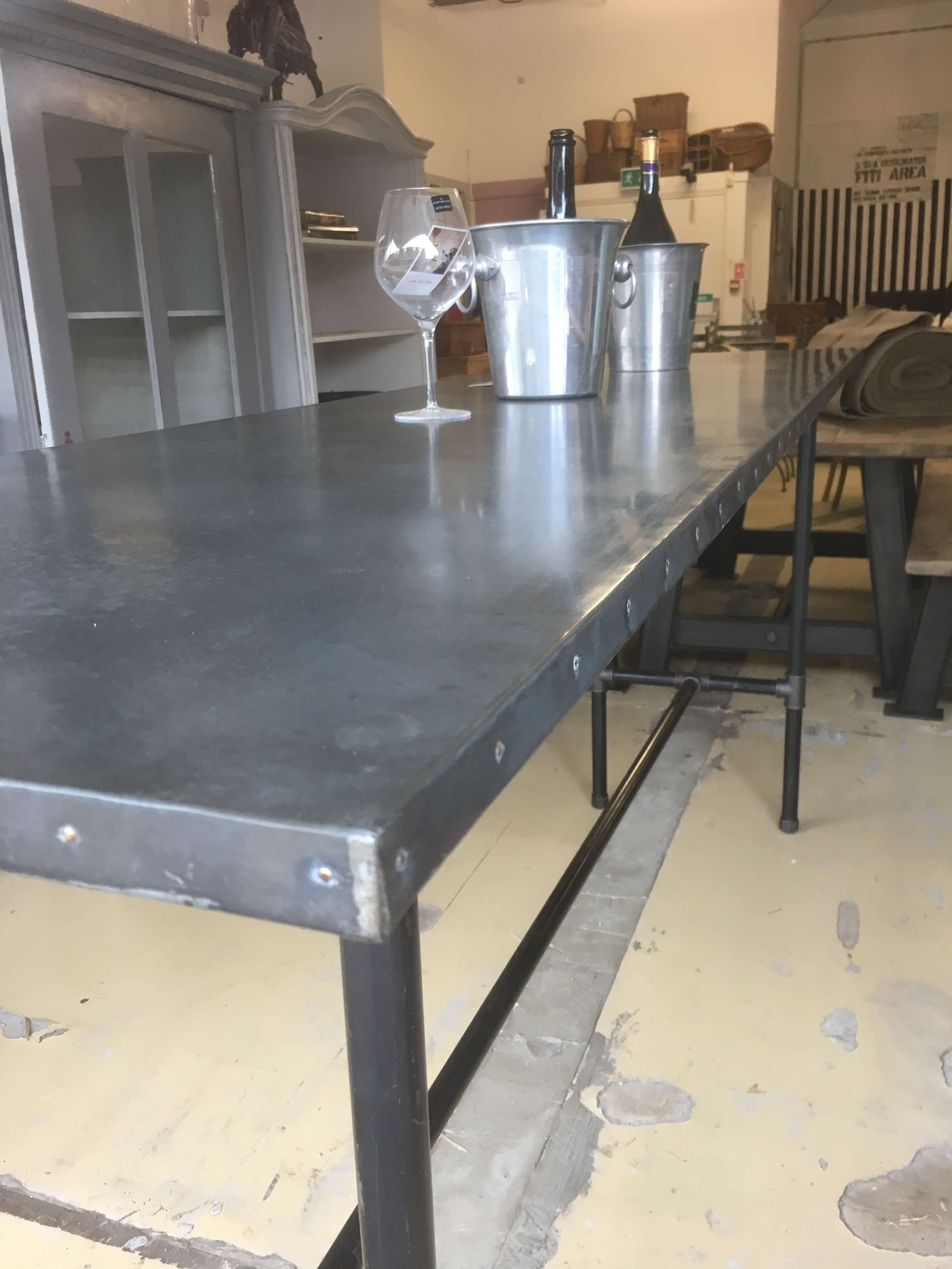 Industrial Metal Top Table £995 (Local pick up) — Ark Vintage - Vintage ...