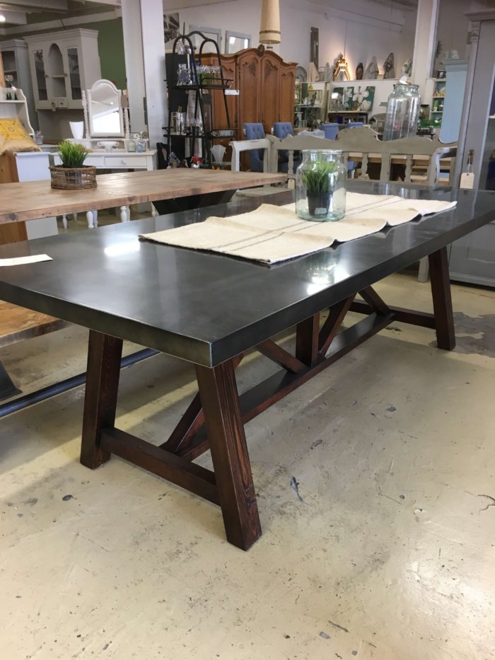 Industrial Metal Top Table £995 (Local pick up) — Ark Vintage - Vintage ...