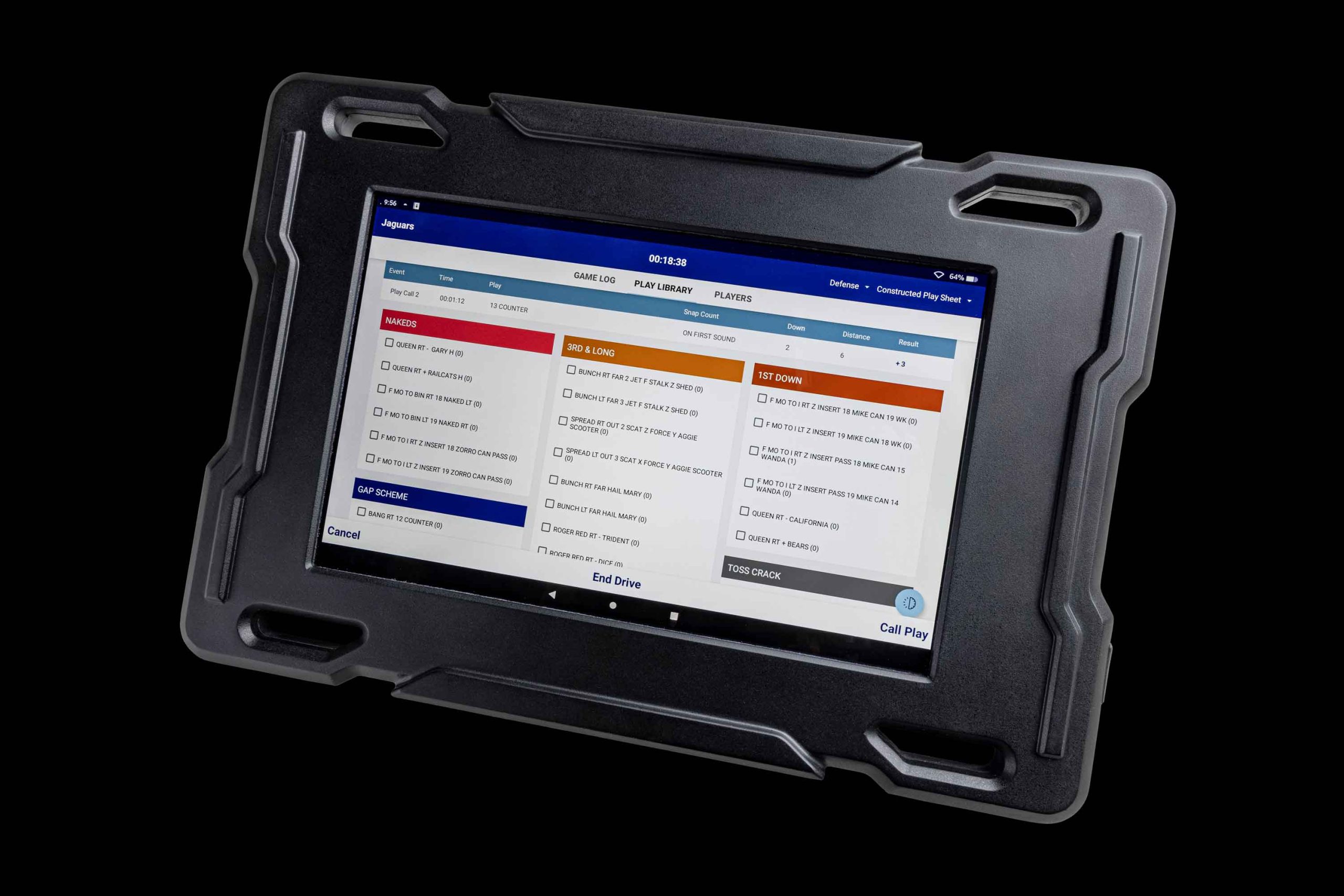 Tablet - Command Center - Armilla Tech - Electronic Play Calling Technology