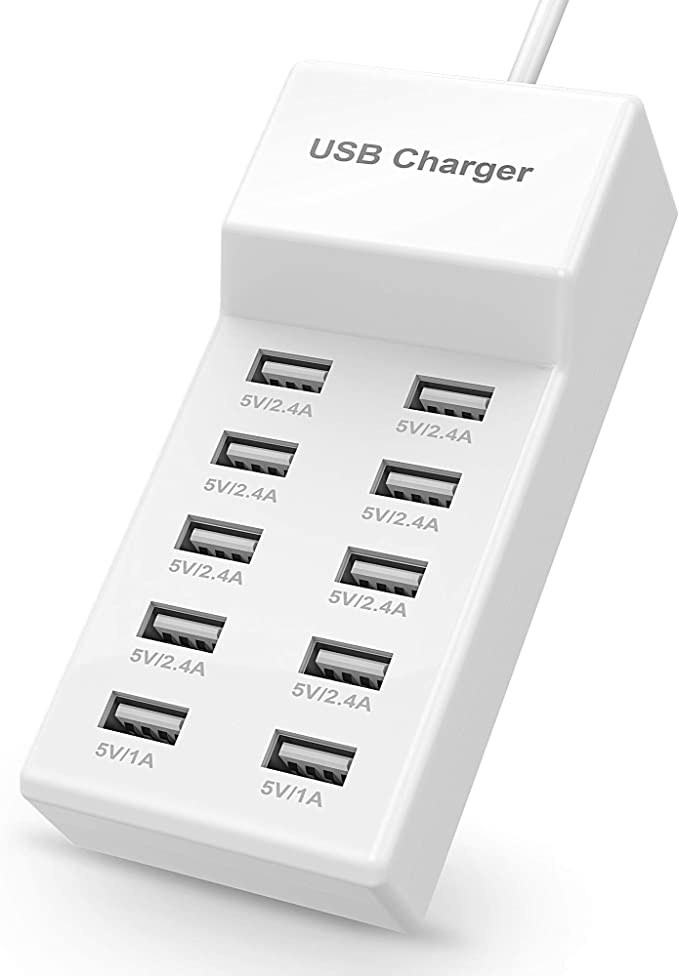 10-port USB charger - Armilla Tech - Electronic Play Calling Technology