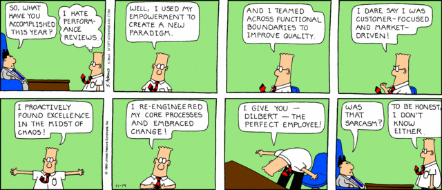 Dilbert 1: managerspeak | Arnold Zwicky's Blog