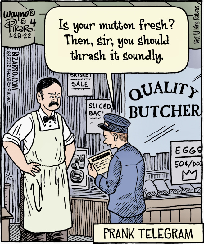 The prank telegram | Arnold Zwicky's Blog