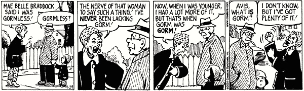 gormless | Arnold Zwicky's Blog