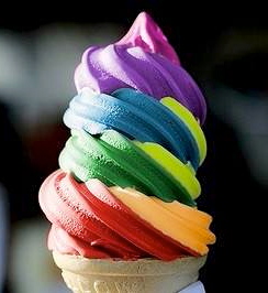 Rainbow cone | Arnold Zwicky's Blog