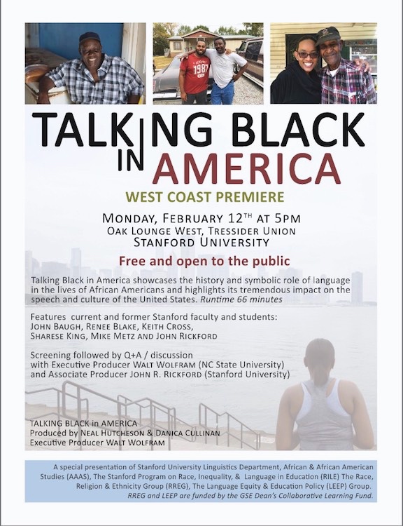 Talking Black in America, West Coast | Arnold Zwicky's Blog