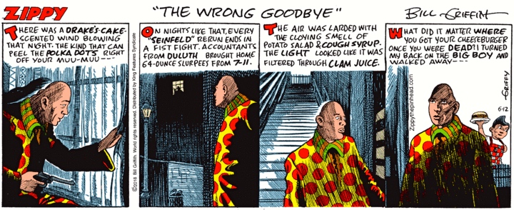 Another moment between Parody and Pastiche with Raymond Zippandler ...