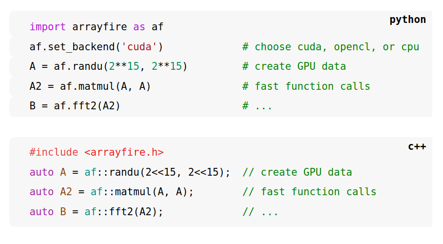 Arrayfire A Tensor Library For Faster Smarter Gpu Computing
