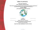 Certification Iatf 16949 2016 Array Plàstics