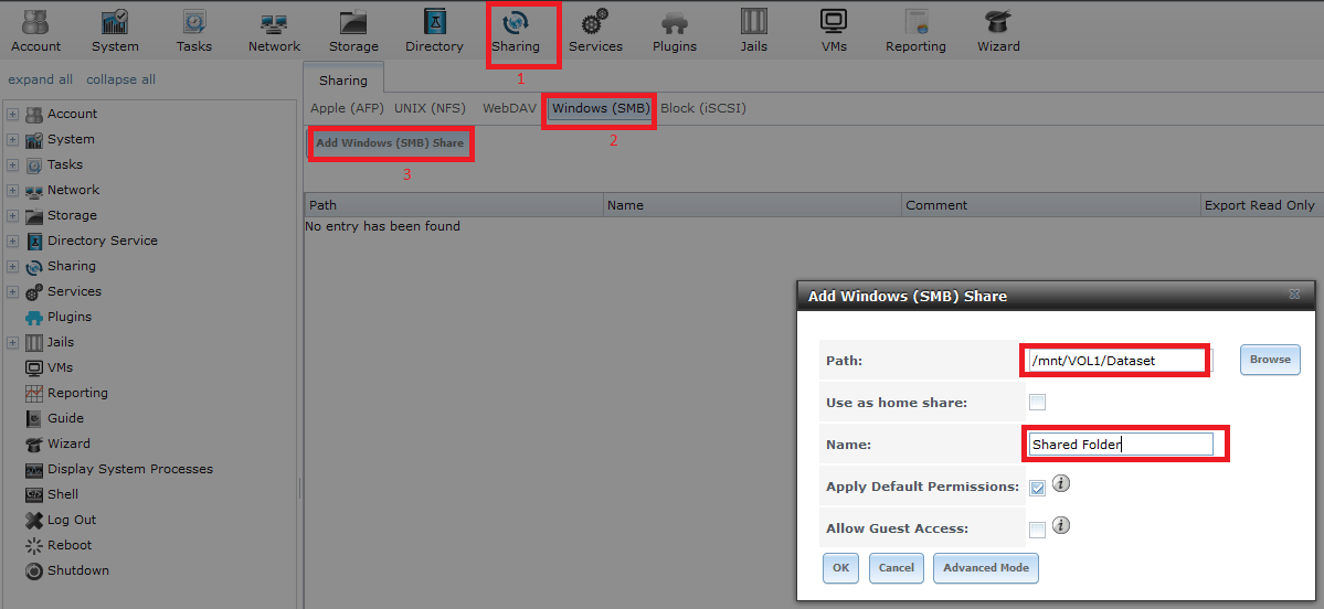 How To Create Freenas Windows Smb Share Step By Step Computer How To