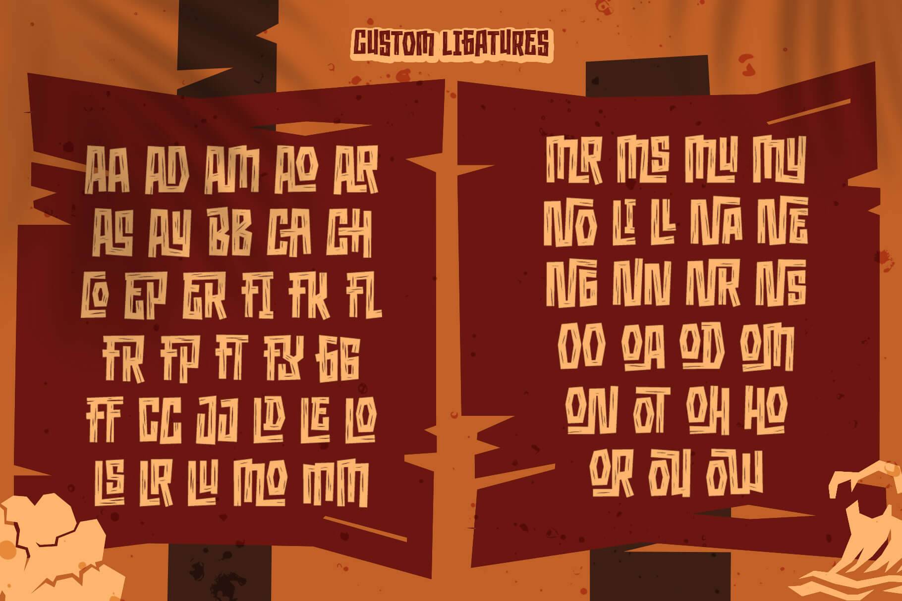 Naluka - Ethnic Font with Extras - Arterfak Project