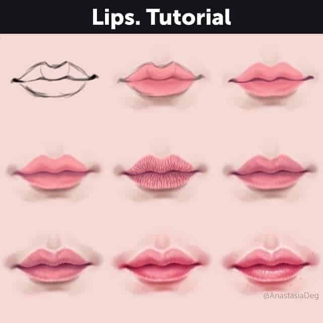 Lips-tutorial | Artist Hue