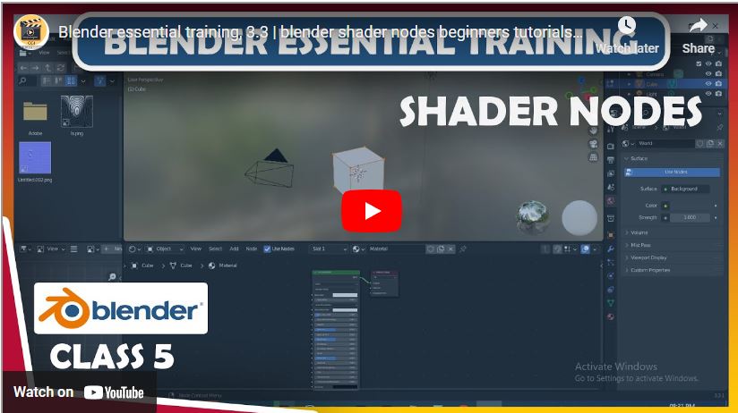 ️ Blender shader nodes tutorial | Blender essential training