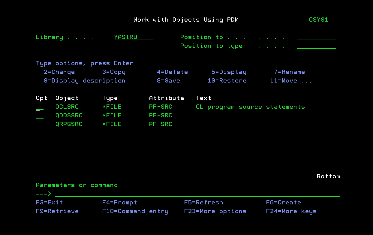 Program Development Manager (PDM) - AS400 ISeries IBM