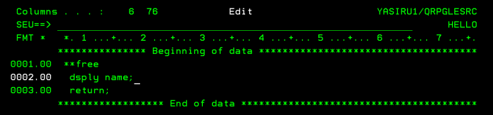 Compiler Errors - RPGLE Tutorial - RPGLE Tutorial - AS400 ISeries