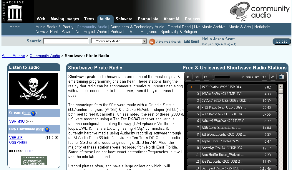 The Sound of Pirate Radio « ASCII by Jason Scott