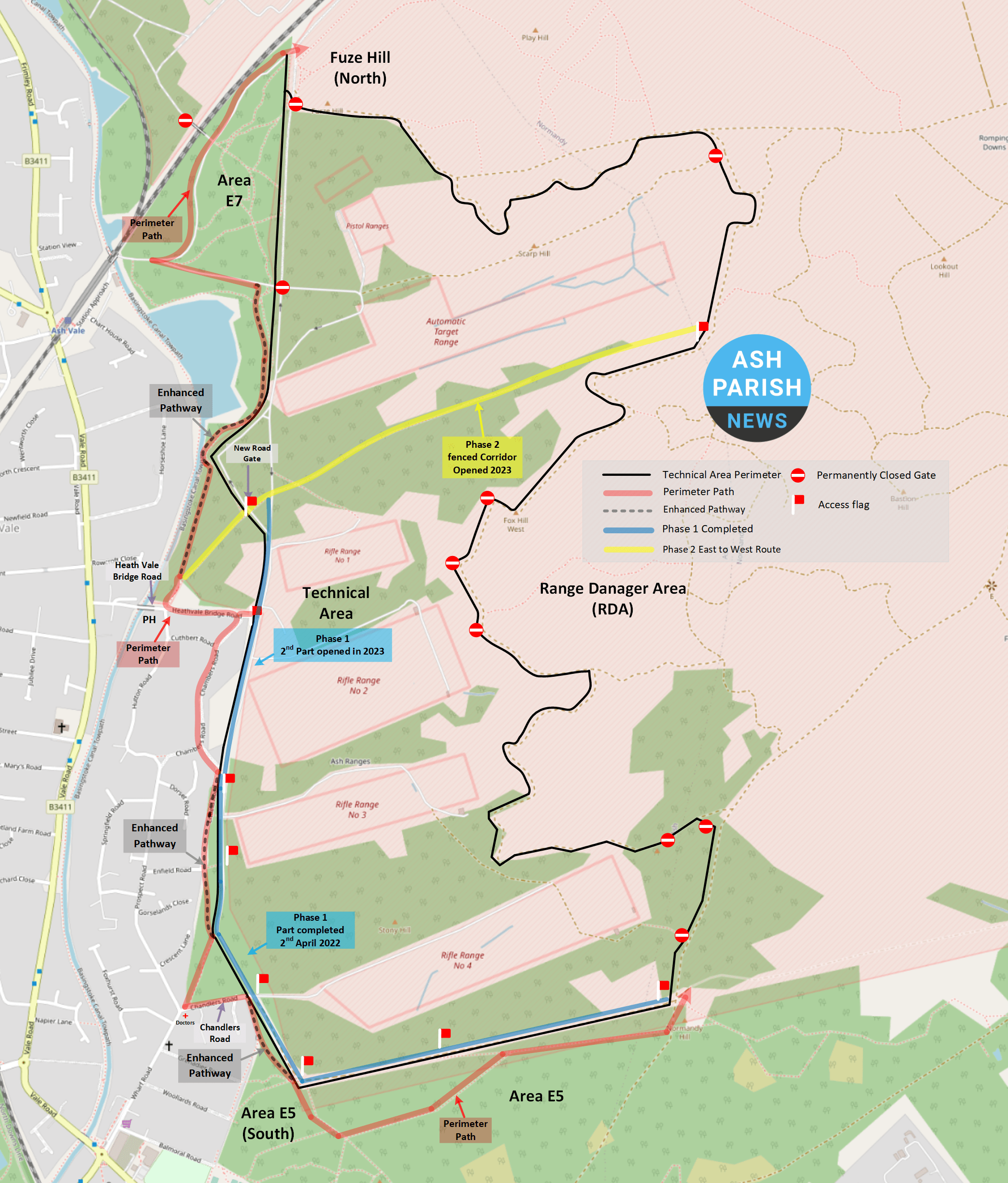 Ash Ranges Technical Area Access in 2023 - Ash Parish News