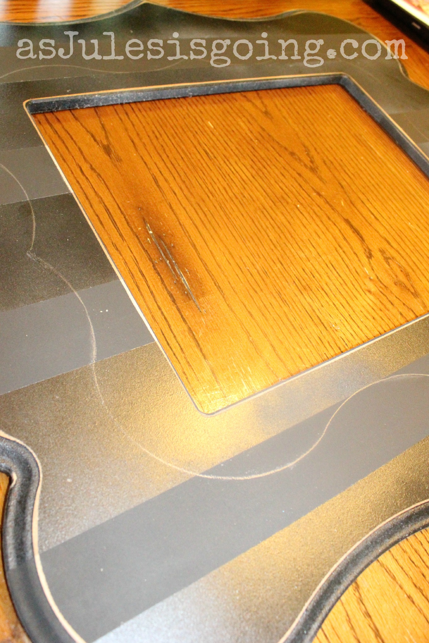 Layered Striped Picture Frame {tutorial} - as Jules is going