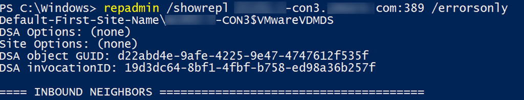 Monitoring Horizon View Connection Server LDAP Replication | AskAresh