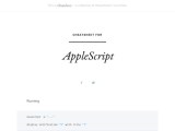 Applescript Cheatsheet