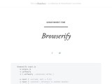 Browserify Cheatsheet