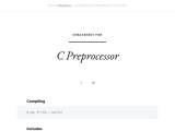 C Preprocessor Cheatsheet